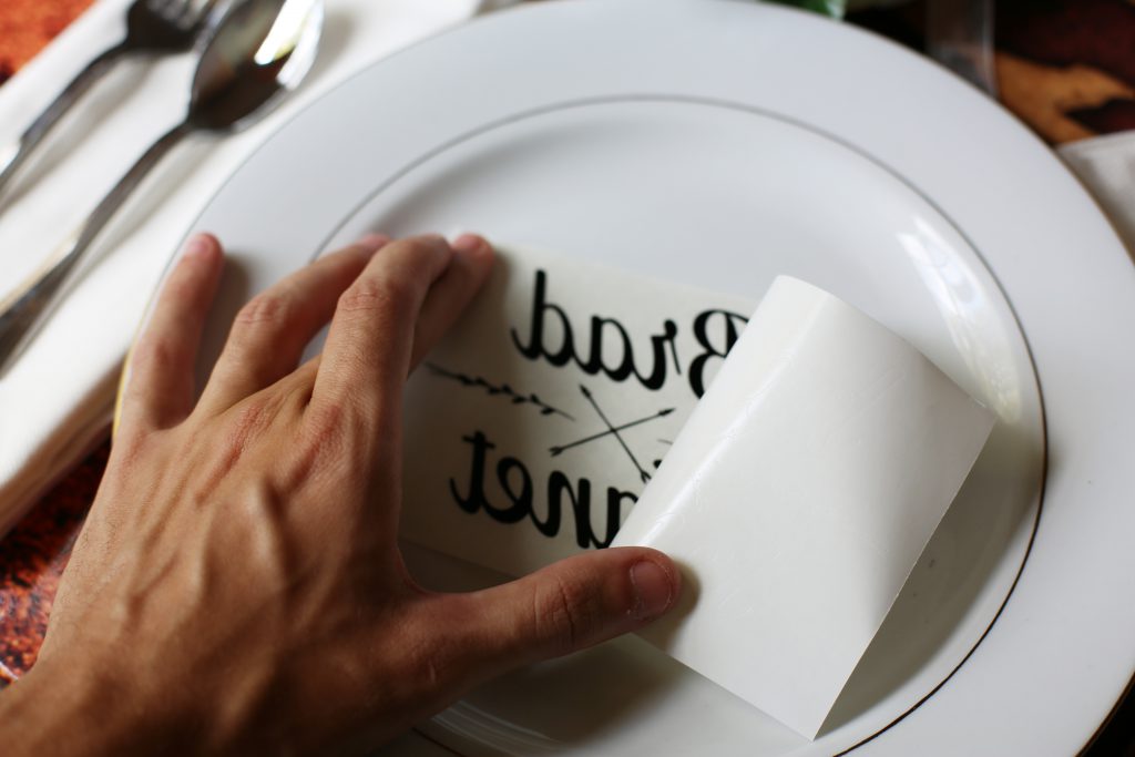 Personalize your Dinnerware with Vinyl – LetteringOnTheCheap
